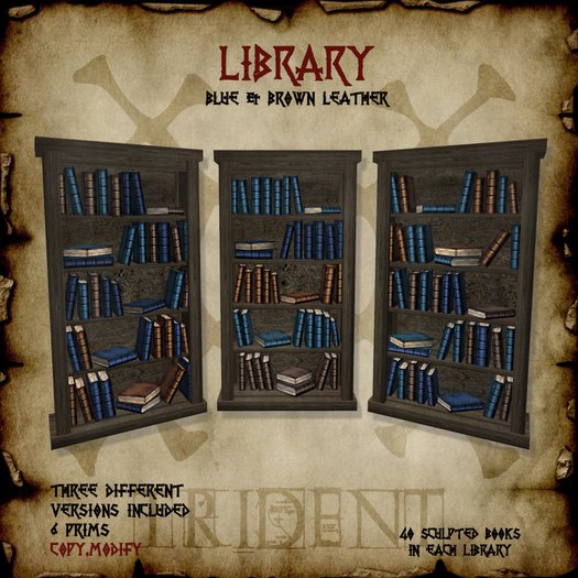 Second Life Marketplace - Library [Blue]